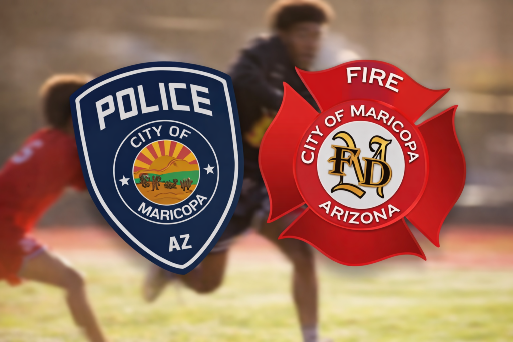 Maricopa police, firefighters to face off in charity flag football game ...