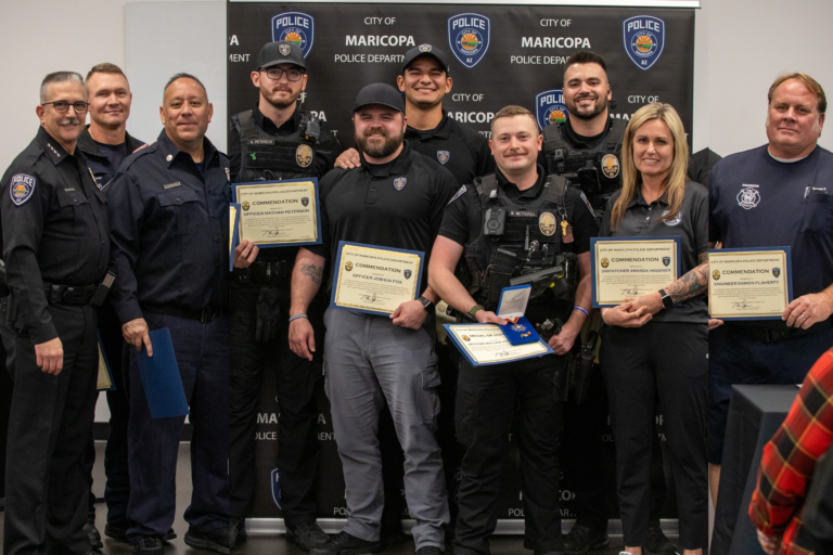 Officer shot at Maricopa Circle K receives Purple Heart, Medal of Honor ...