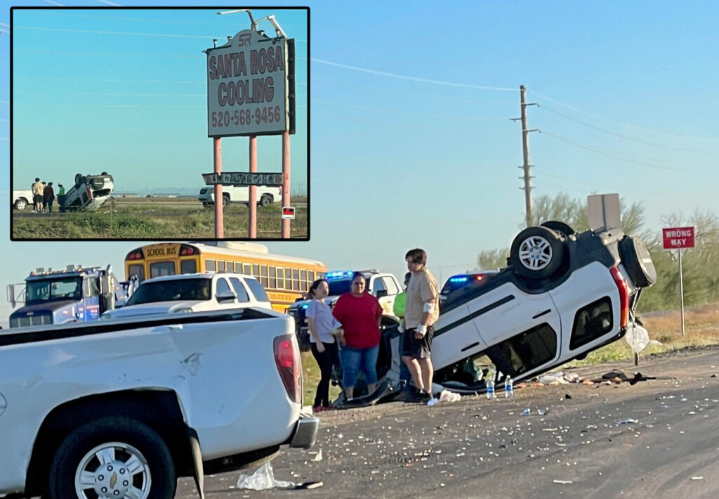 SUV overturns in rollover crash on SR 347 near Papago Road - InMaricopa.com